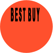 "BLANK w/Best Buy heading Price Sticker / Labels with 500 large 1-1/8 ...
